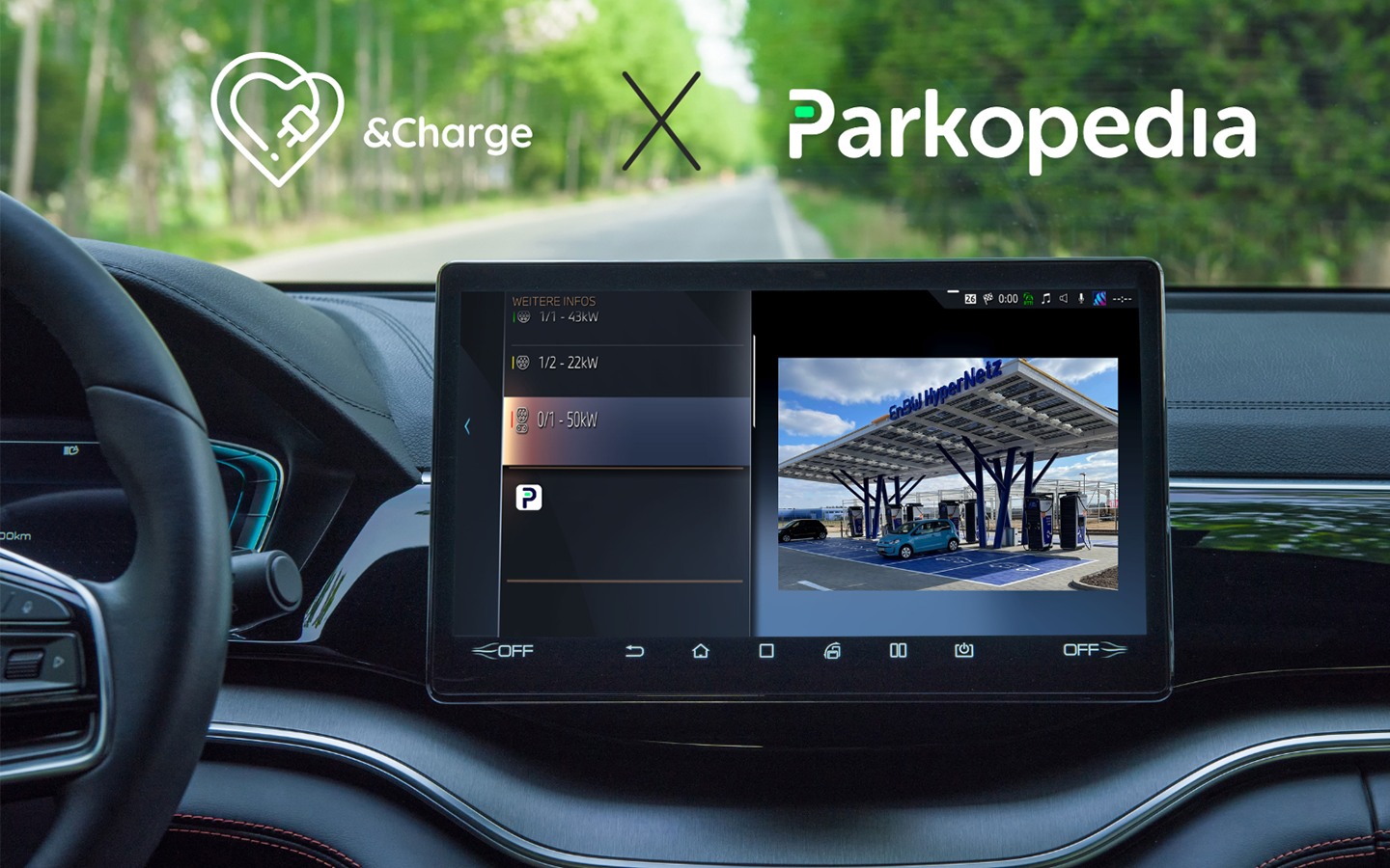 Parkopedia enhances EV charging offering with crowd sourced data and ratings from &Charge